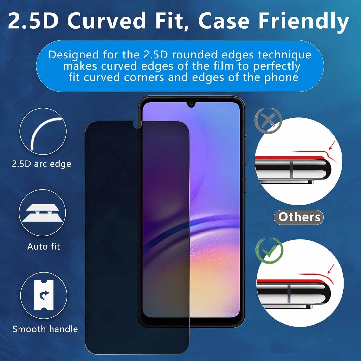 Samsung Galaxy A05/A05S Screen Protector Privacy Anti-Spy