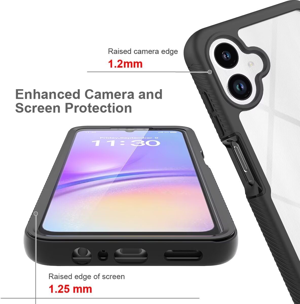 Samsung Galaxy A06 Case 360 Full Body Screen Protector Cover – YourGadget